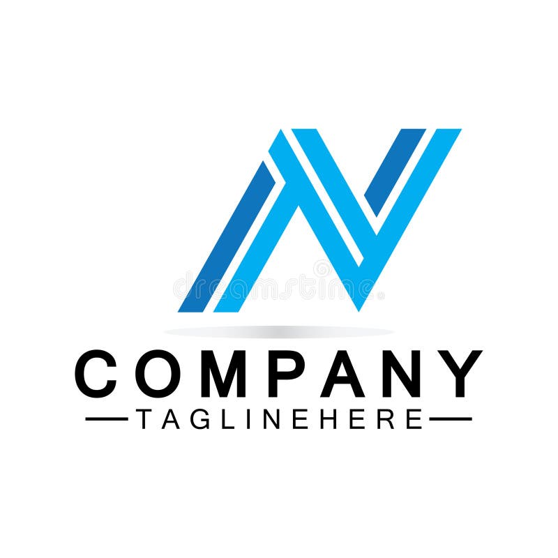 Letter N Logo Icon Design Template Elements Stock Vector - Illustration ...