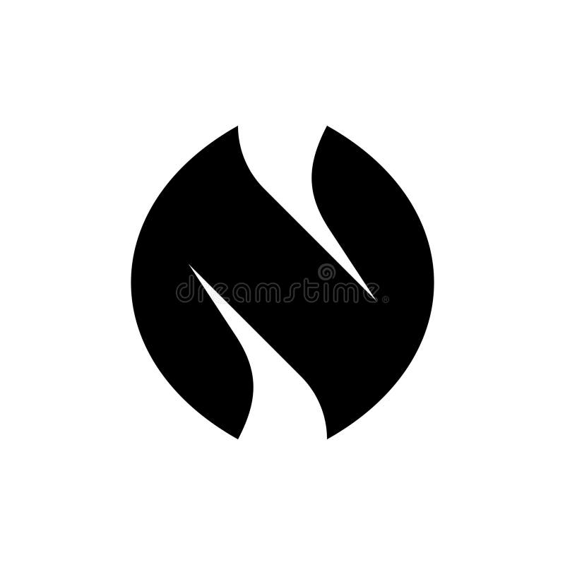 Letter N logo stock vector. Illustration of label, emblem - 175165126