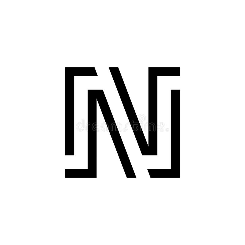 Letter N logo stock vector. Illustration of emblem, icon - 175165194