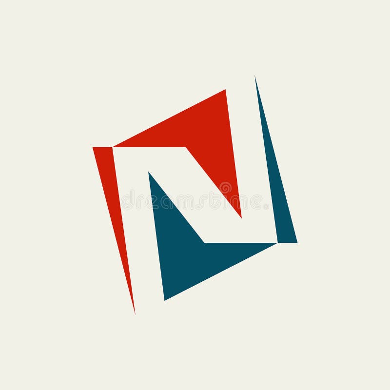 Letter N logo stock vector. Illustration of emblem, shape - 175211695