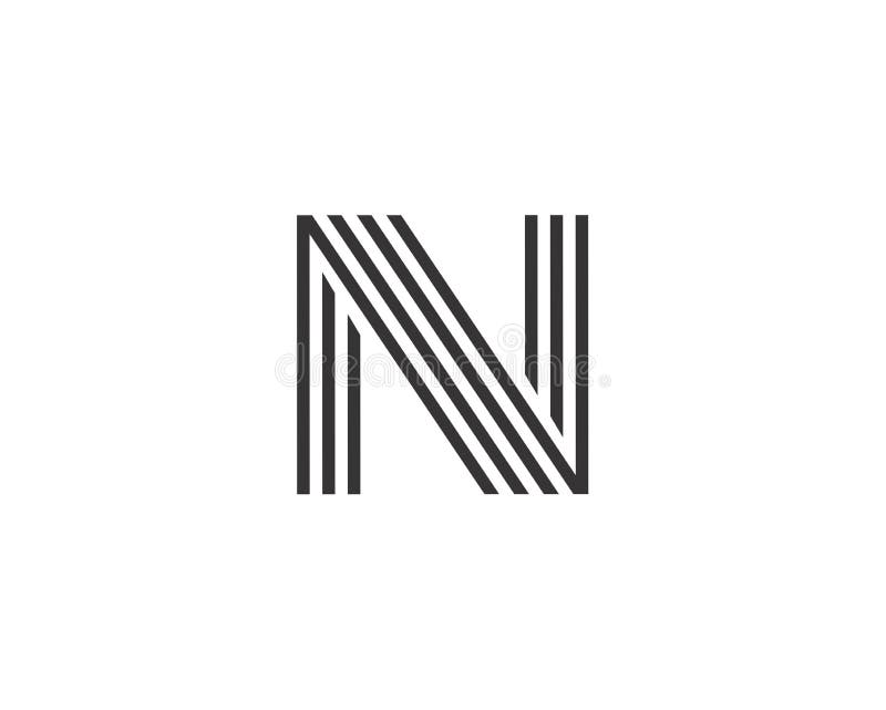Letter N Logo Template .Logo Icon Design Template. Stock Illustration ...