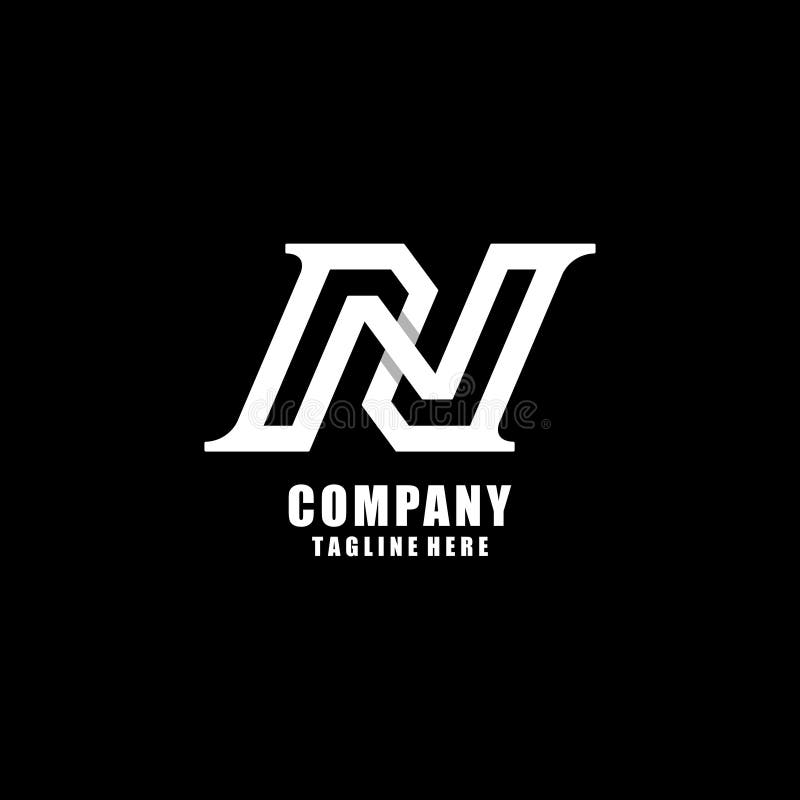Letter N Nn Logo Design Simple Stock Vector. Stock Vector ...