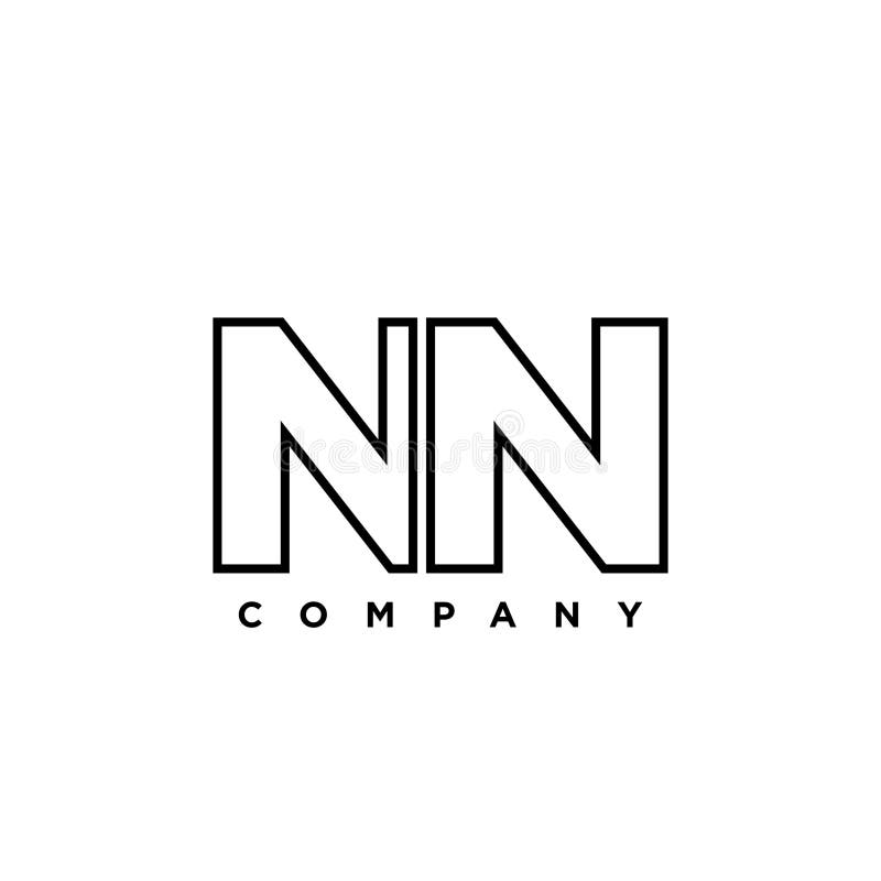 Letter N and N, NN Logo Design Template. Minimal Monogram Initial Based ...