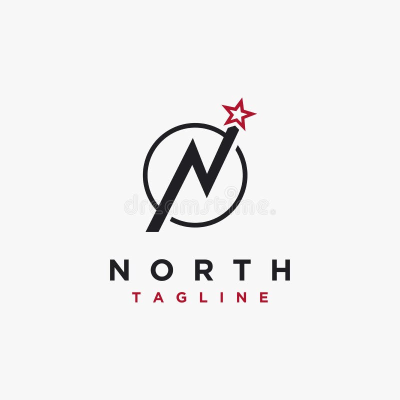 Letter a North Star Logo Design Vector Symbol Icon Illustration Stock ...