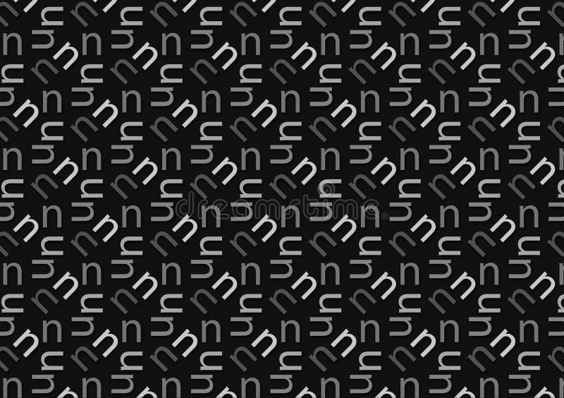Letter N Pattern in Different Colored Grey Shades for Wallpaper Stock ...