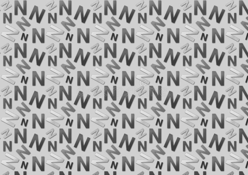 Letter N Pattern in Different Colored Grey Shades for Wallpaper Stock ...