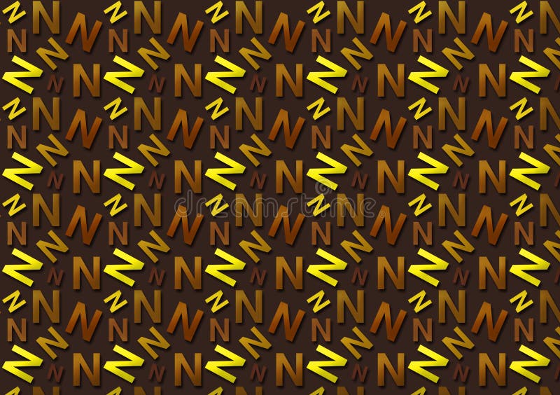 Letter N Pattern in Different Colored Shades for Wallpaper Stock Image ...