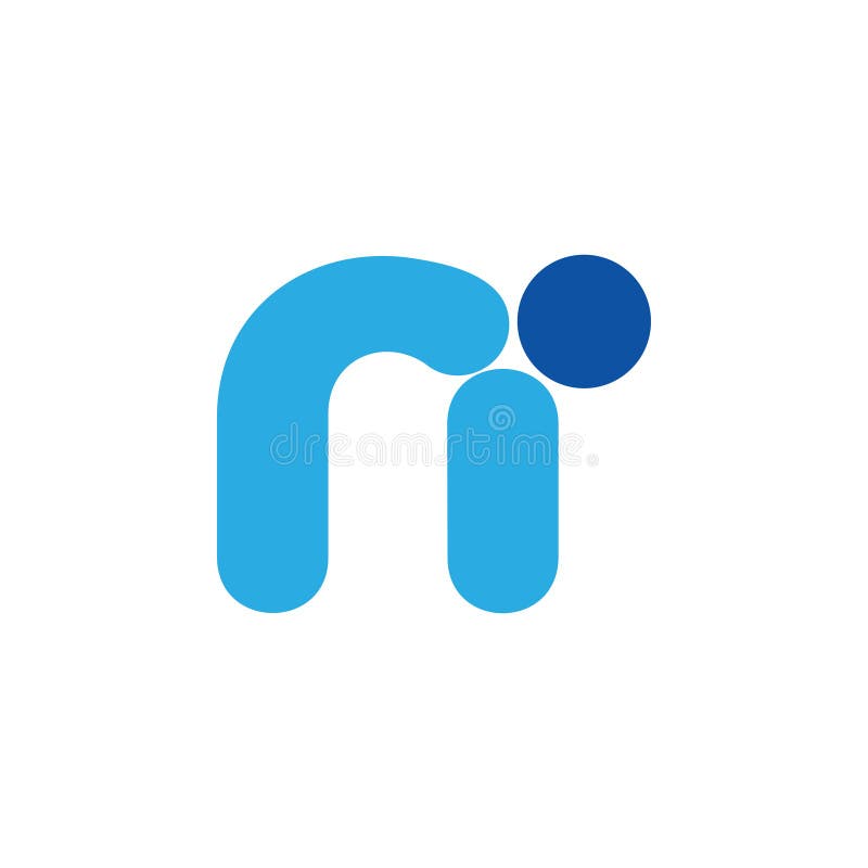 Letter N Simple Dots Logo Vector Stock Vector - Illustration of ...