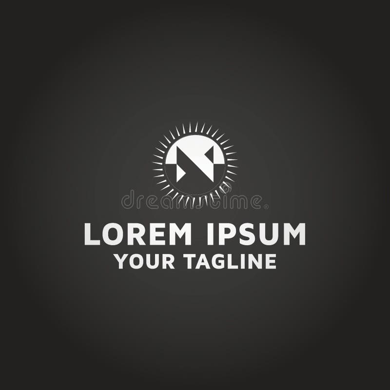 Letter N Solar Logo Design Idea and Inspiration .vector Logo Design ...