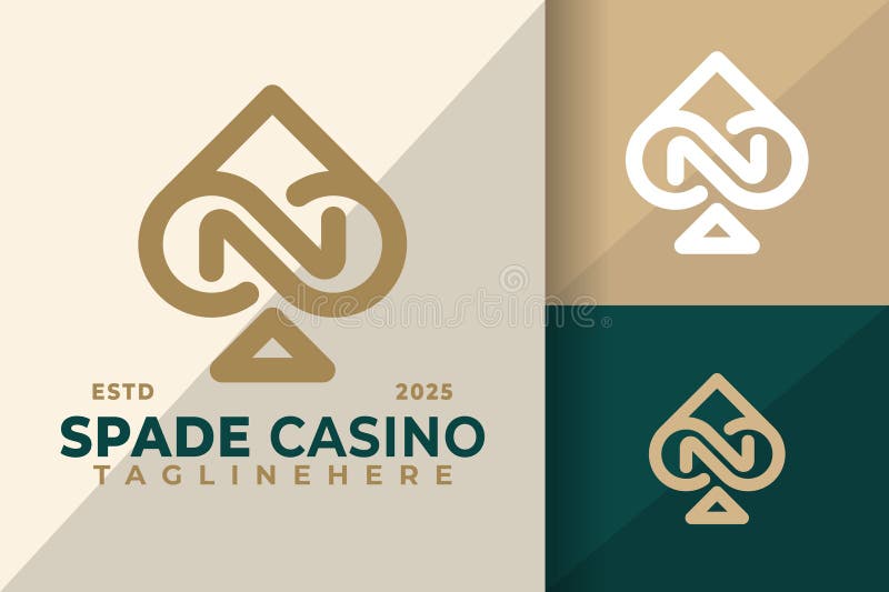 Letter H Spade Ace Logo Design Vector Symbol Icon Illustration Stock ...