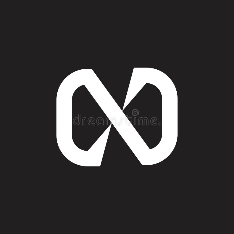 Letter N Square Geometric Design Logo Vector Stock Vector ...