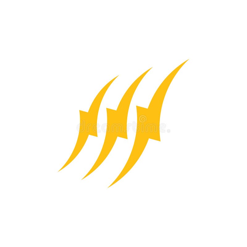 Letter N Thunder Shape Power Logo Vector Stock Vector - Illustration of ...