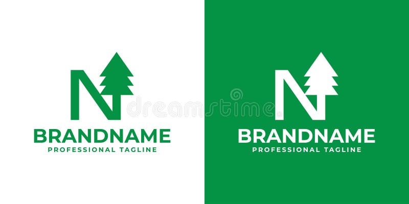 Letter N Tree Logo, Perfect for Environmental Organizations and Eco ...