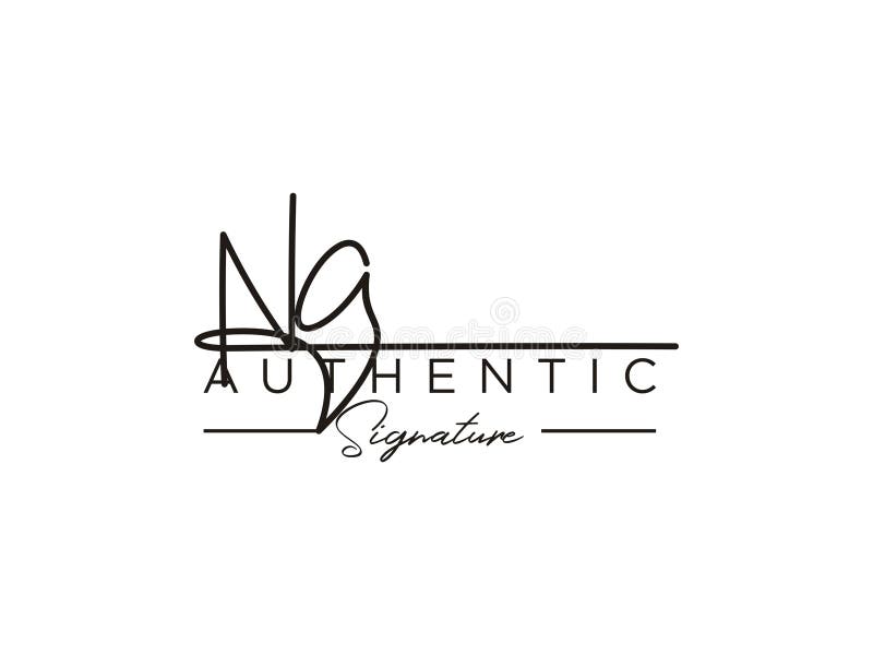 Letter NA Signature Logo Template Vector Stock Illustration ...