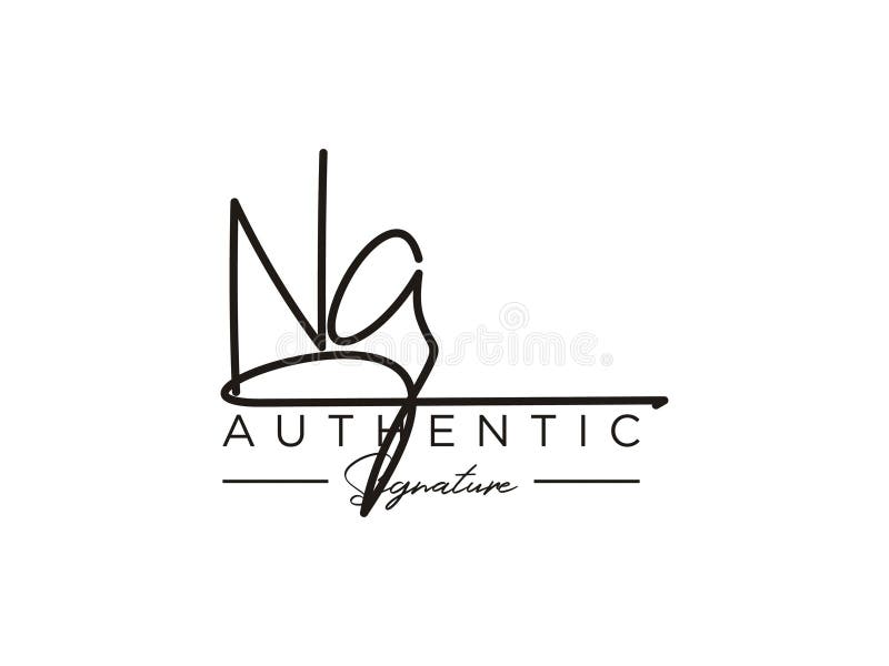 Letter NA Signature Logo Template Vector Stock Vector - Illustration of ...