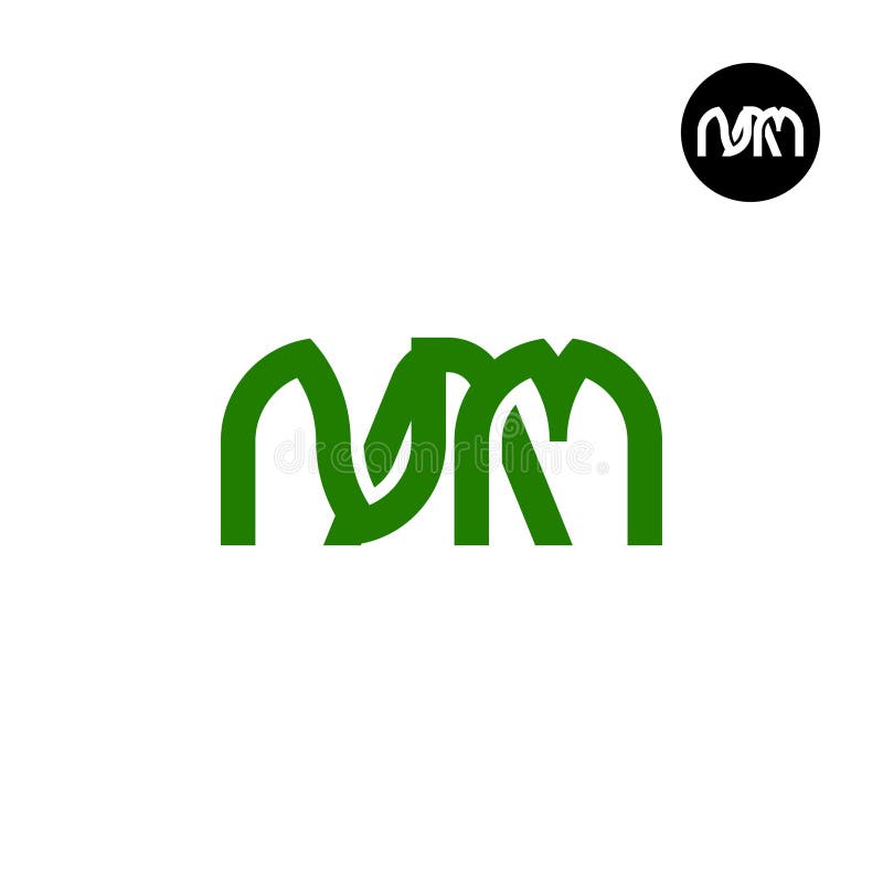 Letter NAM Monogram Logo Design Stock Vector - Illustration of linked ...