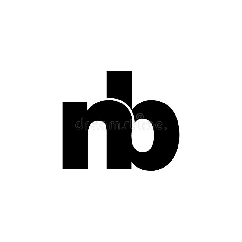 Letter NB Simple Monogram Logo Icon Design. Stock Vector - Illustration ...