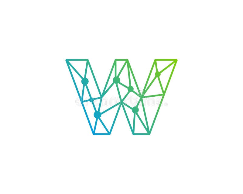 Letter Network Icon Logo Design Element Stock Vector - Illustration of ...