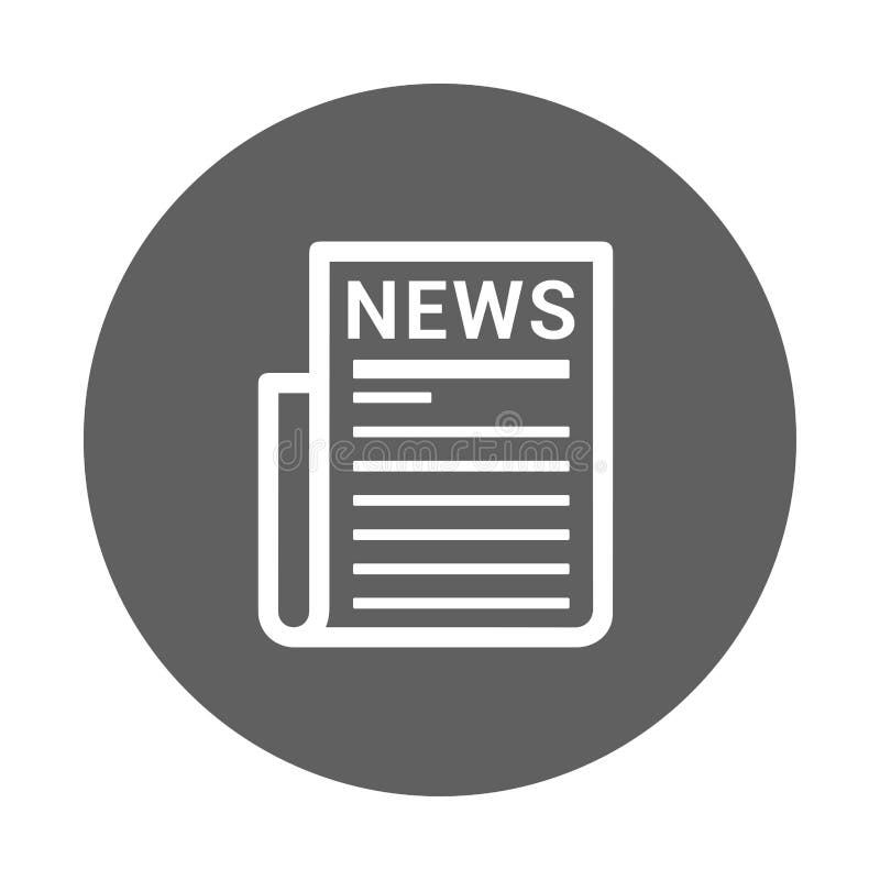 Letter, News, Newspaper Icon. Gray Vector Graphics Stock Vector ...