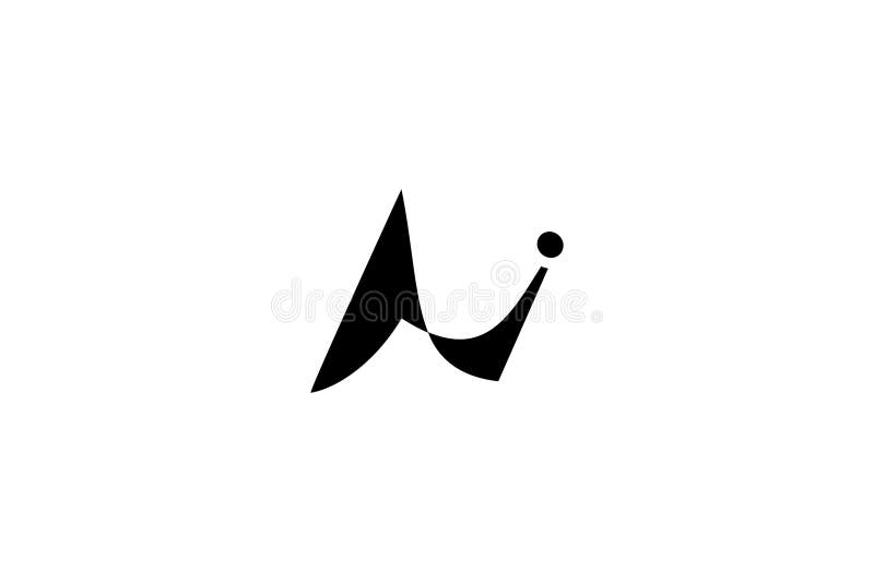 Letter NI Logo Design Vector Stock Vector - Illustration of sign ...