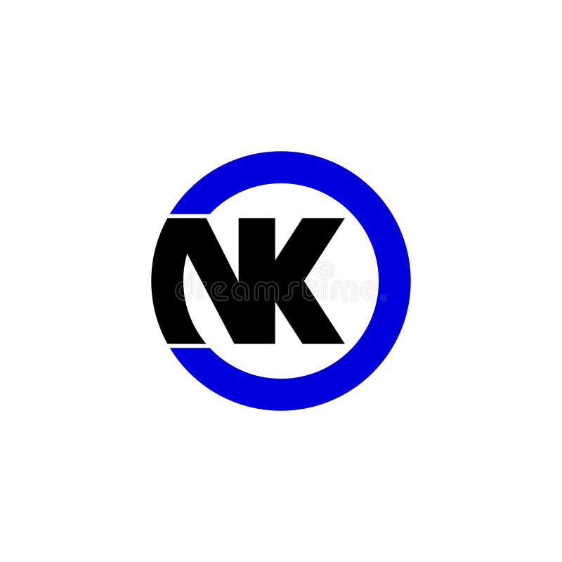 Letter NK Simple Monogram Logo Icon Design. Stock Vector - Illustration ...