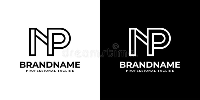 Letter NP Monogram Logo, Suitable for Any Business with NP or PN ...