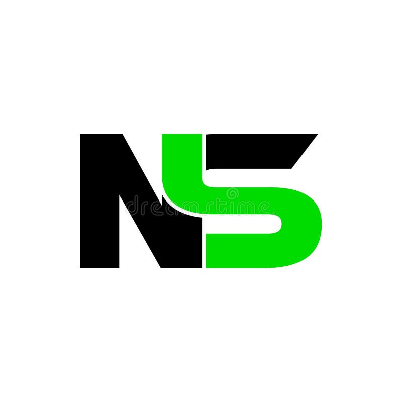 Letter NS Simple Monogram Logo Icon Design. Stock Vector - Illustration ...