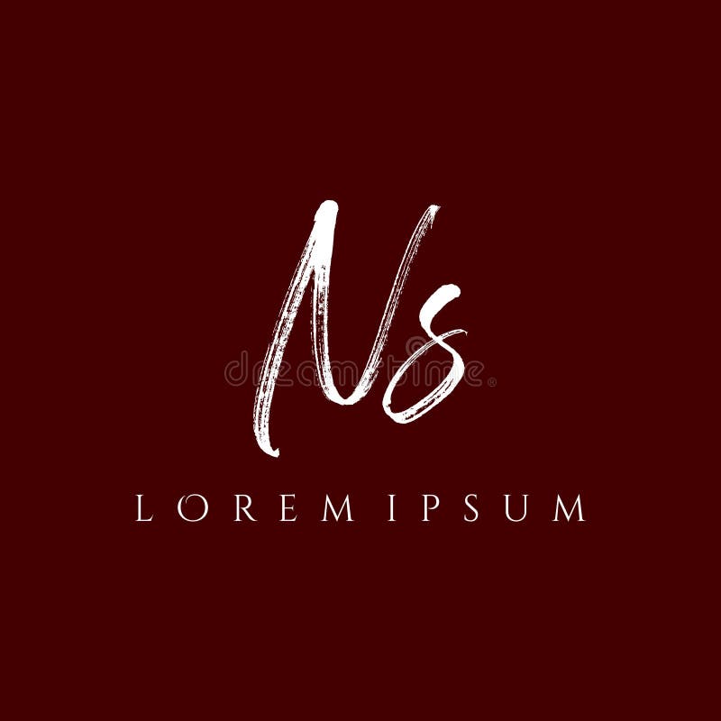 Letter NS Simple Monogram Logo Icon Design. Stock Vector - Illustration ...