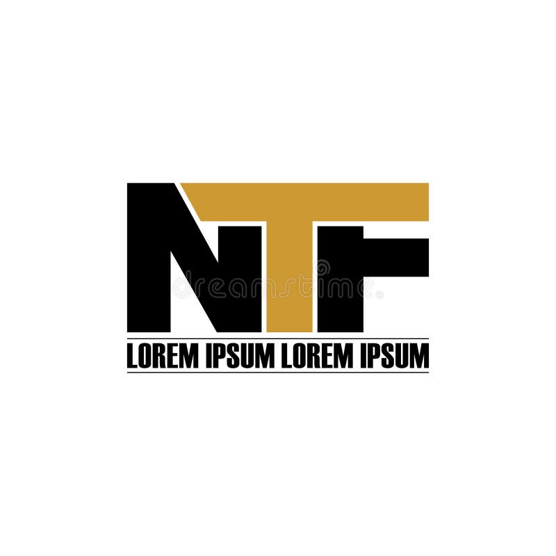 Letter NTF Simple Monogram Logo Icon Design. Stock Vector ...