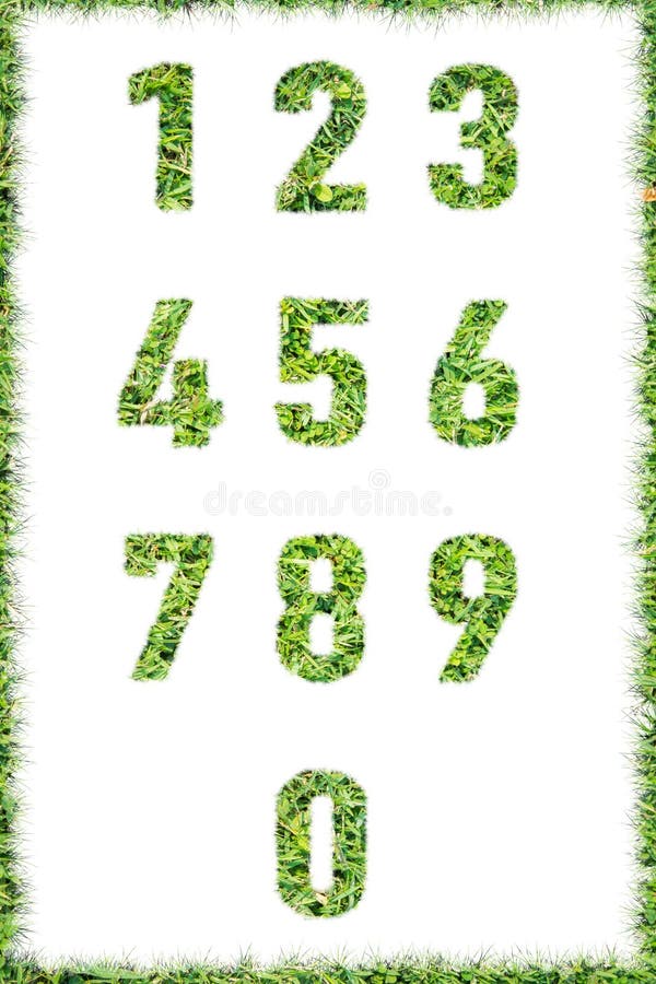 Grass Numbers Cutout Stock Photos - Free & Royalty-Free Stock Photos ...