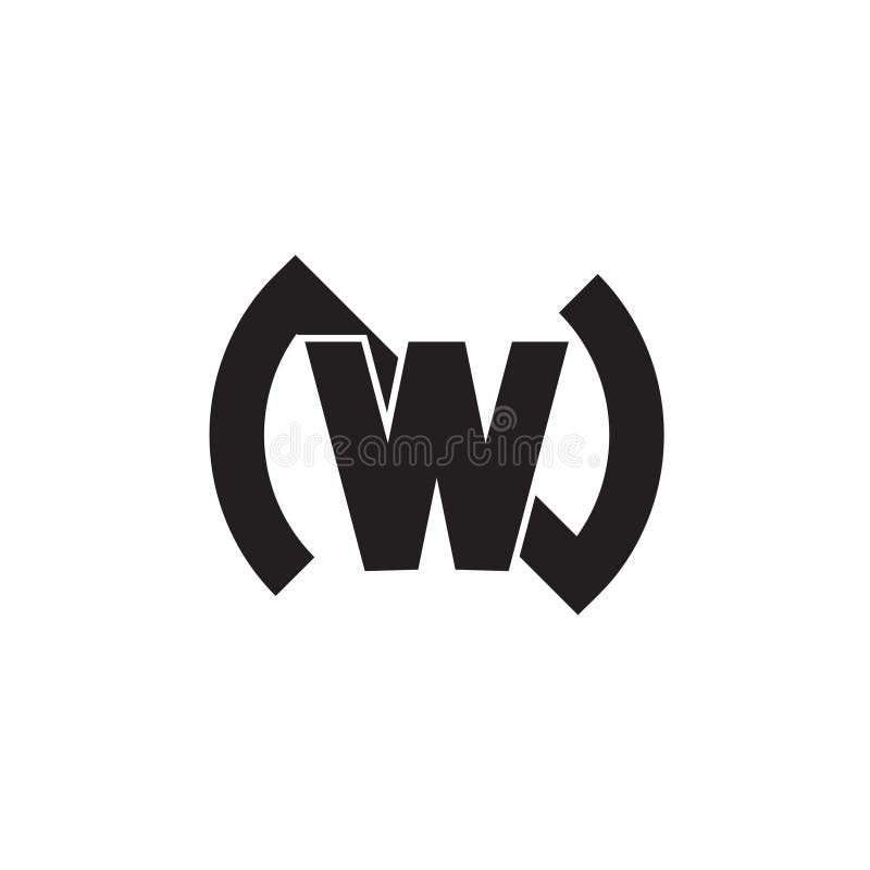 Letter Nw Simple Geometric Linked Logo Vector Stock Vector ...