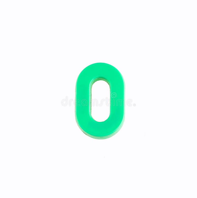 Letter O of the Alphabet - Piece in Green Plastic Stock Image - Image ...