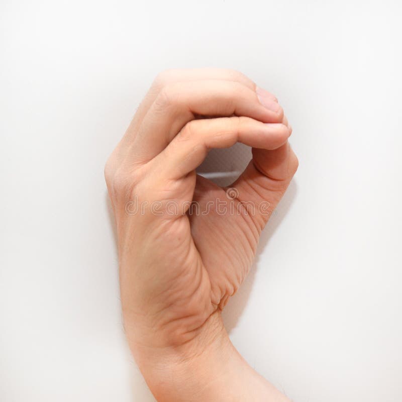 Letter R in American Sign Language (ASL) Stock Photo - Image of ...