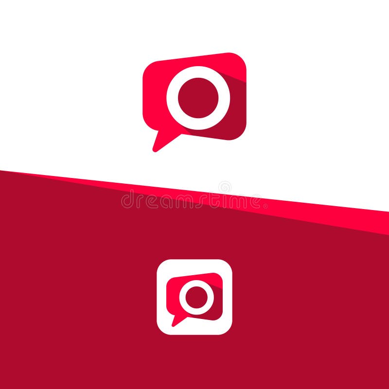 Letter O Chat Talk Logo Design Template Vector Illustration Stock ...