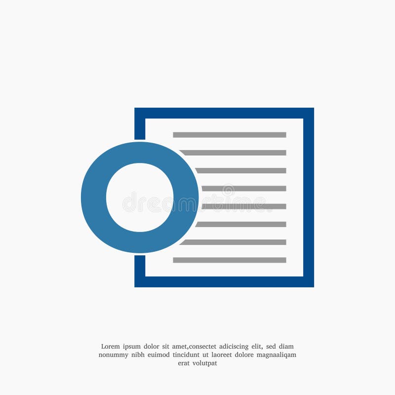 Letter O Document Logo Design Template Stock Vector - Illustration of ...
