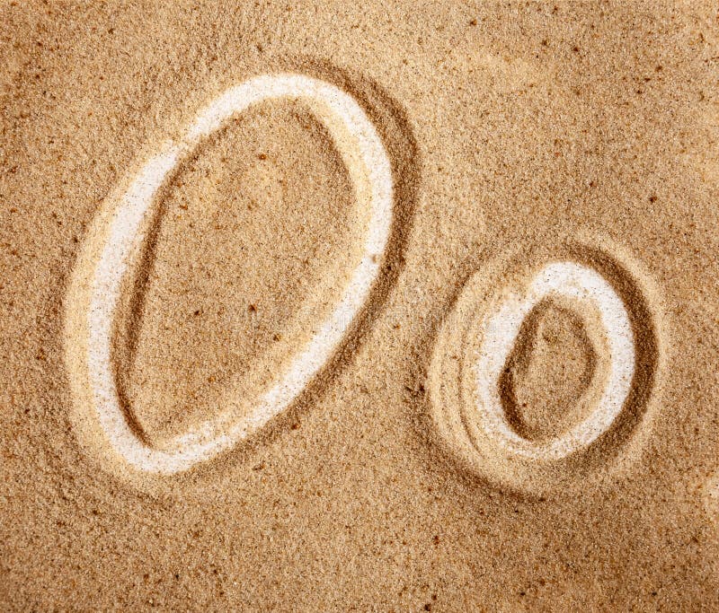 Letter T. English Handwritten Alphabet in the Sand Stock Image - Image ...