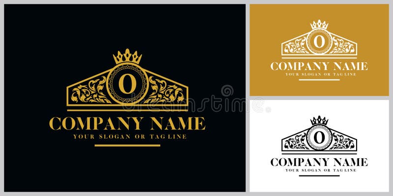 Letter O Logo Design Luxury Gold Stock Illustration - Illustration of ...