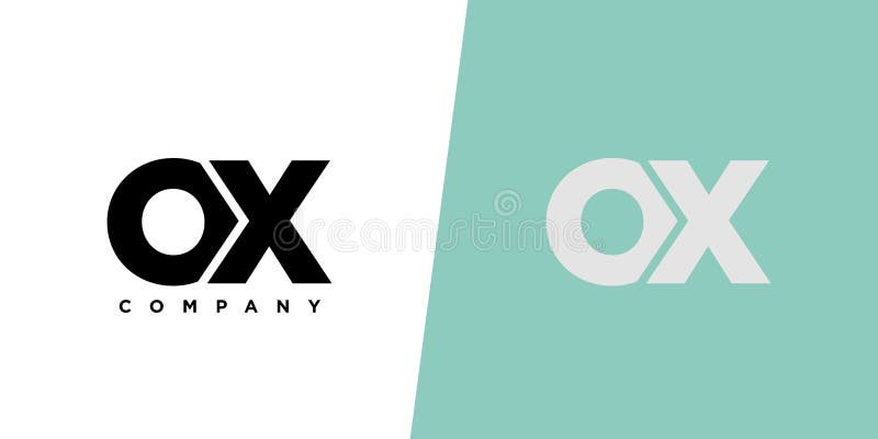 Letter O and X, OX Logo Design Template. Minimal Monogram Initial Based ...