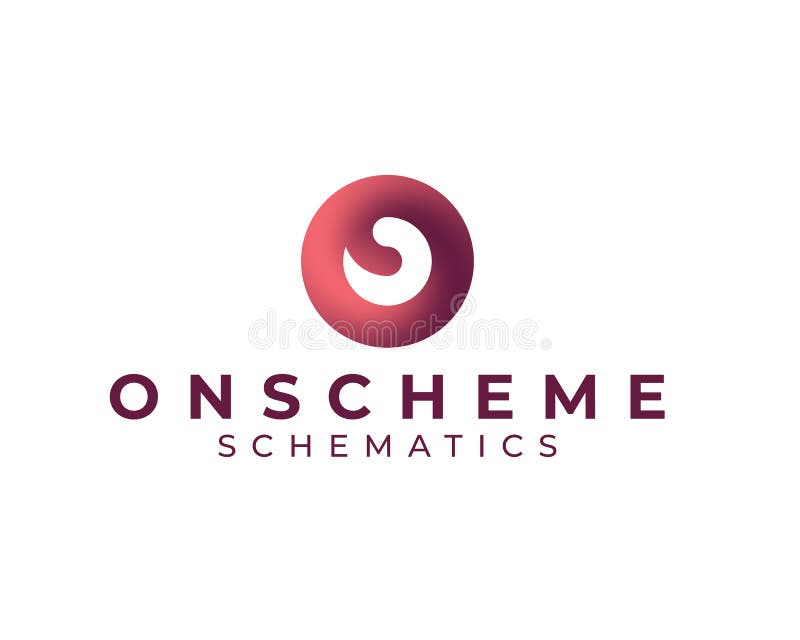 Letter O Scheme Logo stock vector. Illustration of font - 255458967