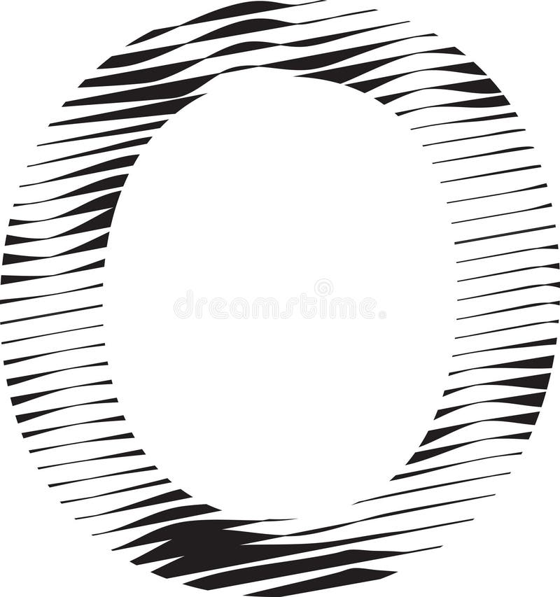 Letter O Stripe Motion Line Logo Stock Vector - Illustration of symbol ...