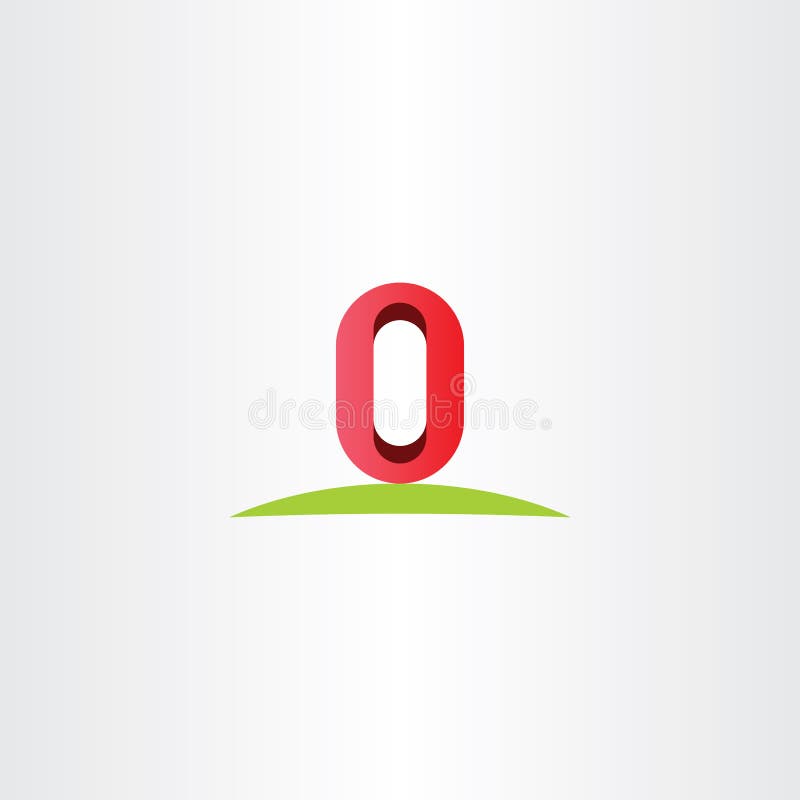 Letter O Zero 0 Number Vector Logo Icon Symbol Element Stock Vector ...