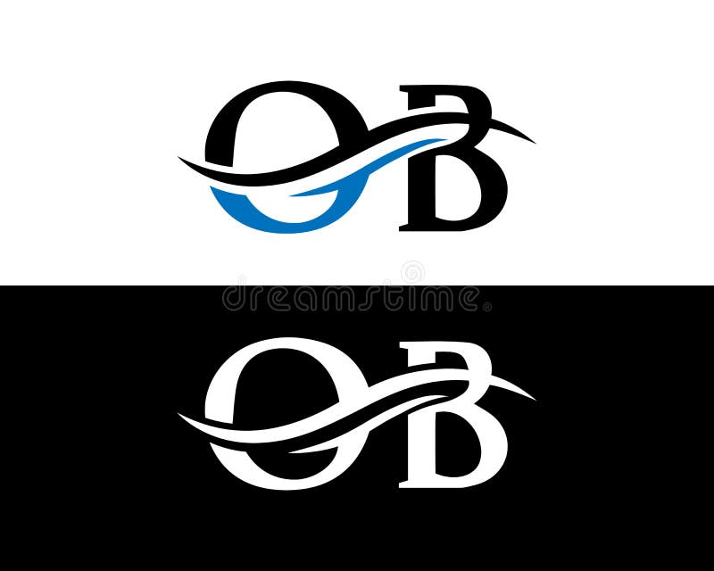 Letter OB and QB Logo Icon Design Stock Vector - Illustration of sign ...