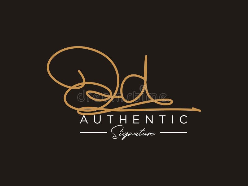 Od Signature Stock Illustrations – 261 Od Signature Stock Illustrations ...