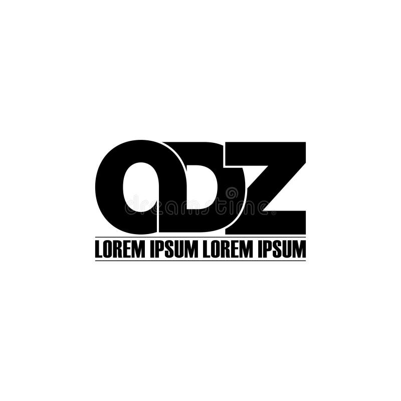 Letter ODZ Simple Monogram Logo Icon Design. Stock Vector ...