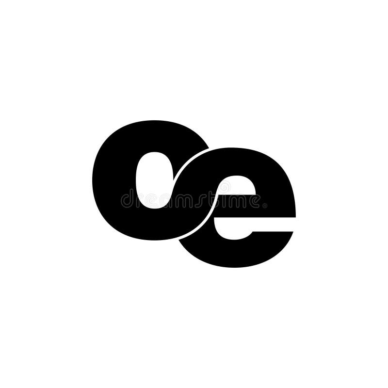Letter OE Simple Monogram Logo Icon Design. Stock Vector - Illustration ...