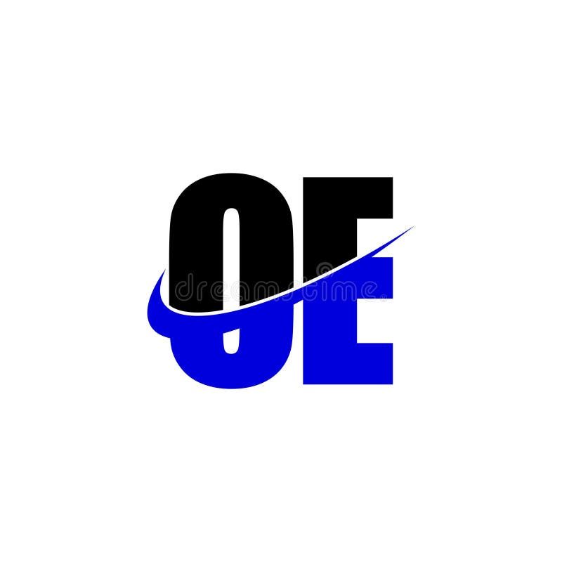 Letter OE Simple Monogram Logo Icon Design. Stock Vector - Illustration ...
