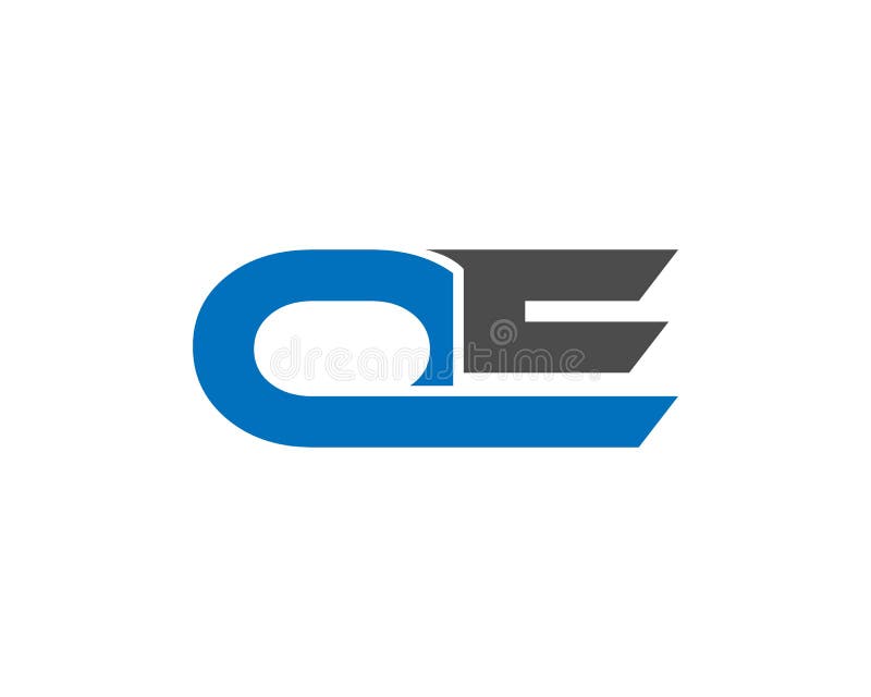 Letter OE Unique Logo Design Stock Vector - Illustration of font ...