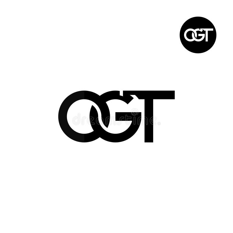 Letter OGT Monogram Logo Design Stock Vector - Illustration of ...
