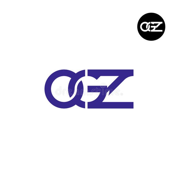 Letter OGZ Monogram Logo Design Stock Vector - Illustration of ...