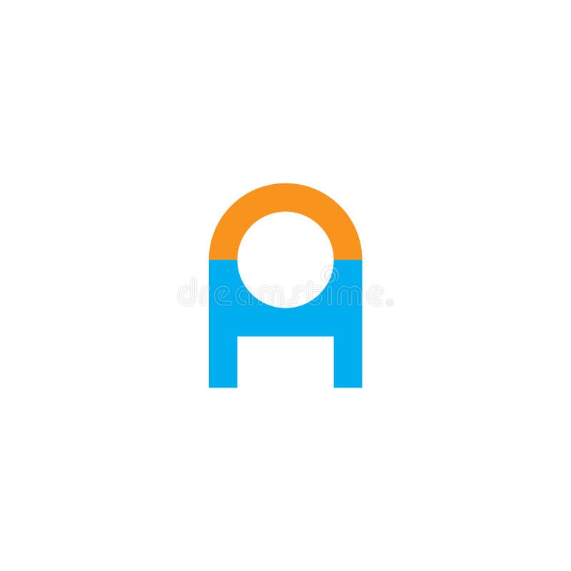 Letter Oh Colorful Simple Colorful Fun Logo Vector Stock Vector ...